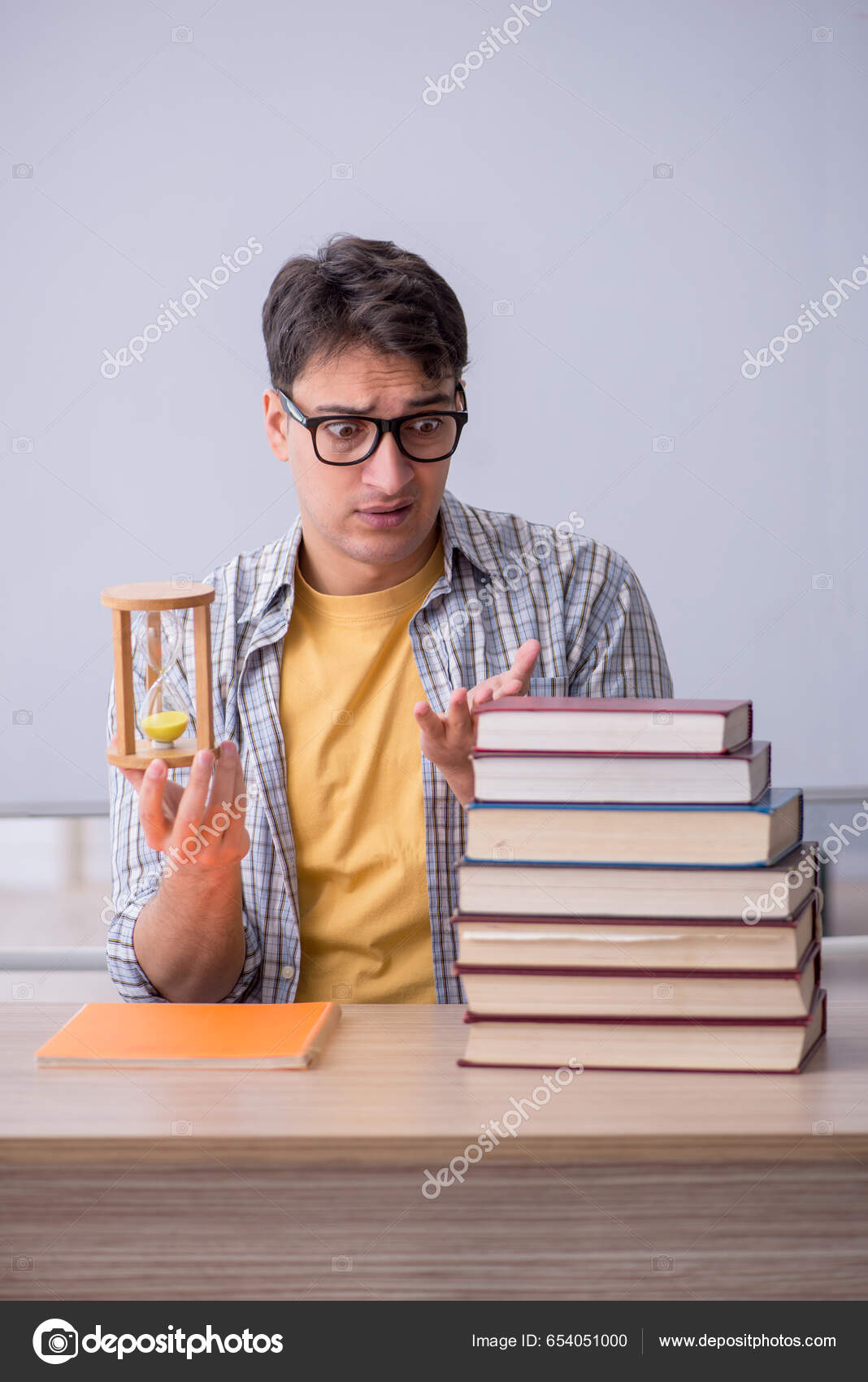 Young Student Time Management Concept — Stock Photo © Elnur_ #654051000