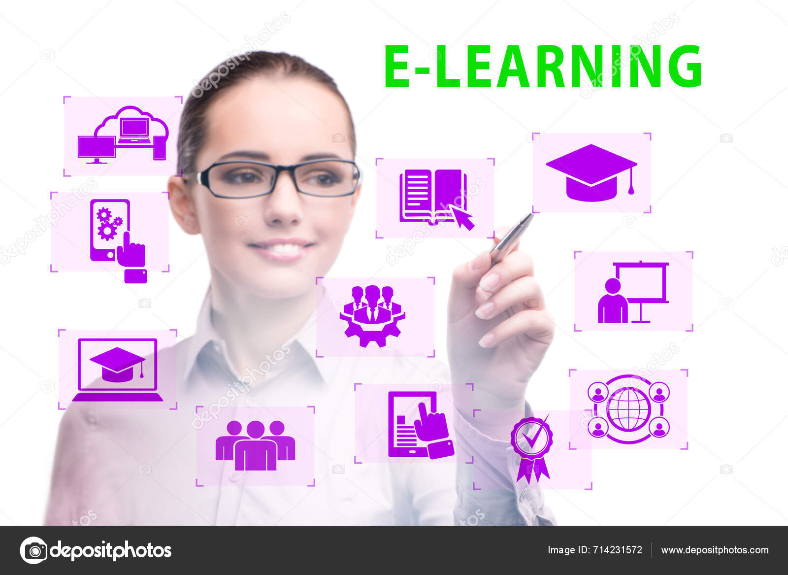 Learning Concept Modern Way Education — Stock Photo © Elnur_ #714231572