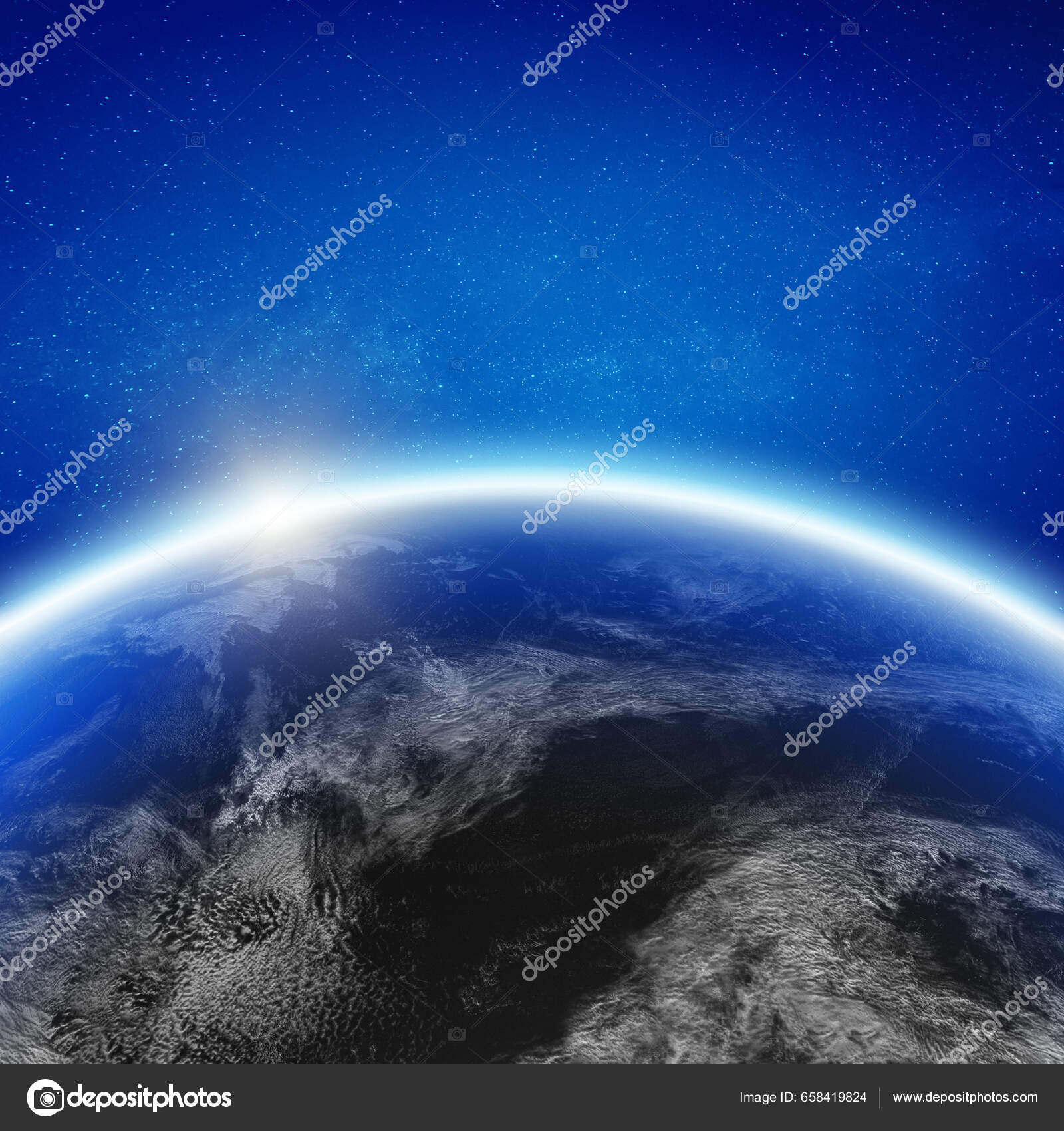 Earth Horizon Nasa Night