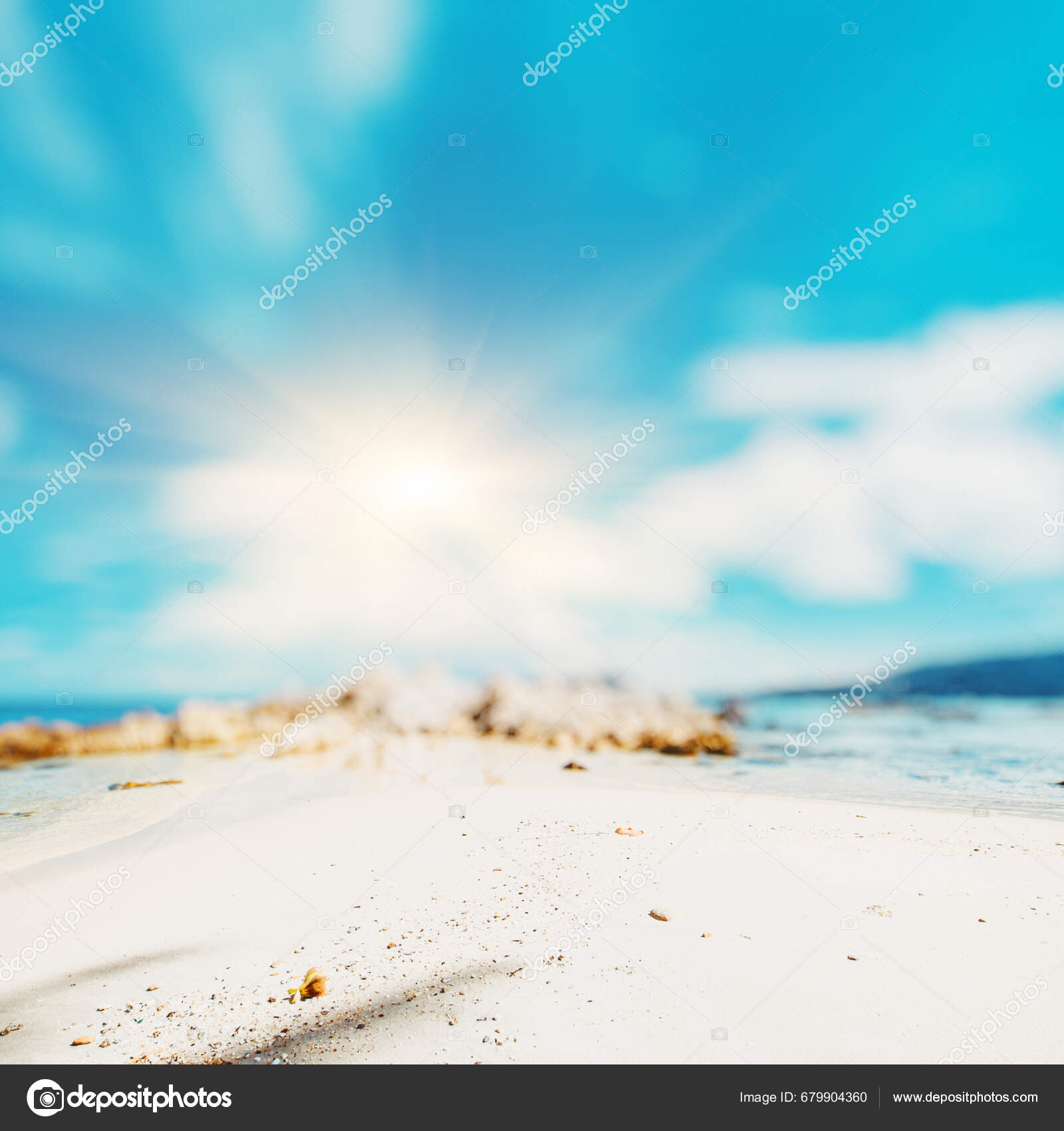 Tropical Lost Beach Summer Background — Stock Photo © 1xpert #679904360