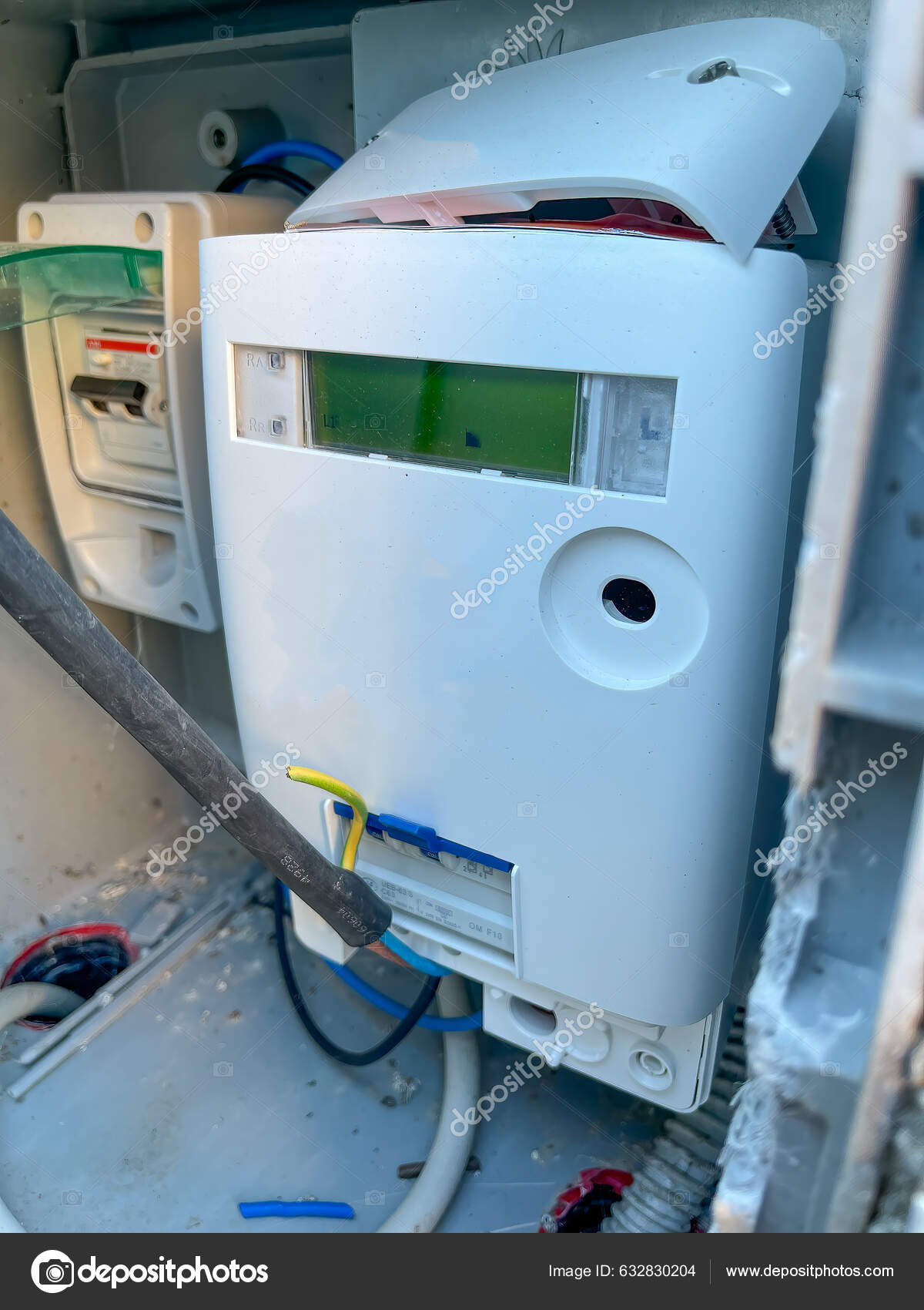 Modern Electricity Meter House Cabiner Stock Photo by ©jovannig 632830204