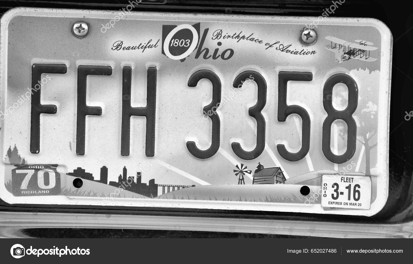 Key West February 2016 Ohio Car Plate Numbers — Stock Editorial Photo ...