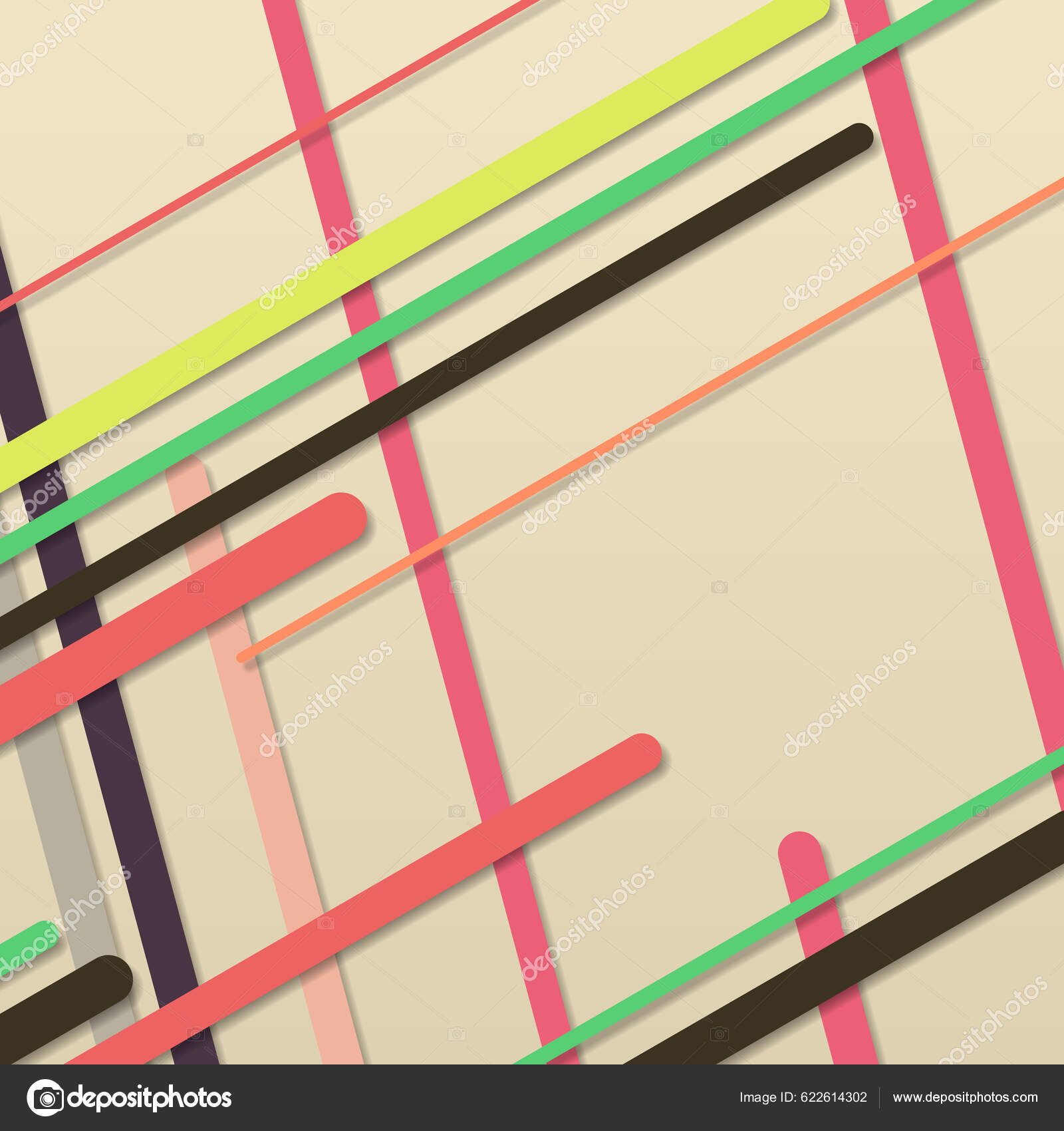 Random Color Flowing Stripe Lines Illustration Stock Vector by ©Yuriy ...