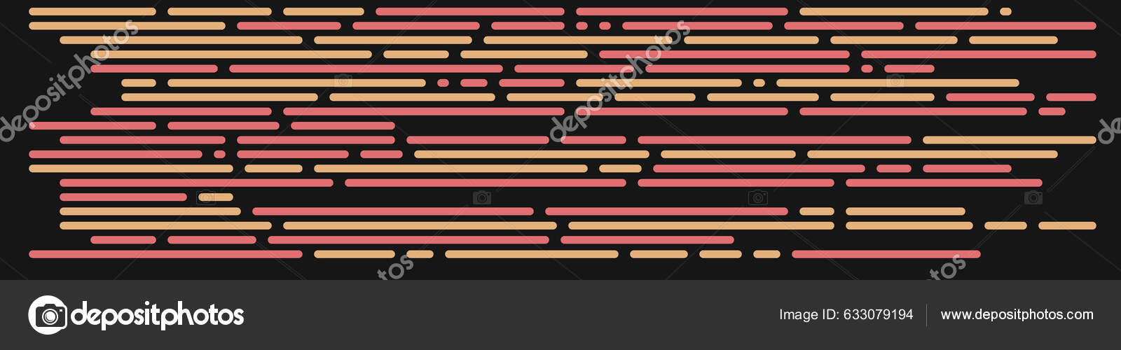 Code Screen Vector Illustration Flat Cartoon Coding Lines Simulation ...