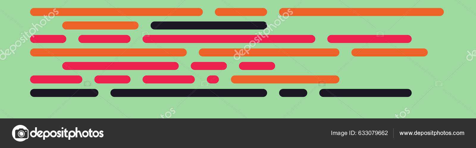 Code Screen Vector Illustration Flat Cartoon Coding Lines Simulation Stock Vector By ©yuriy