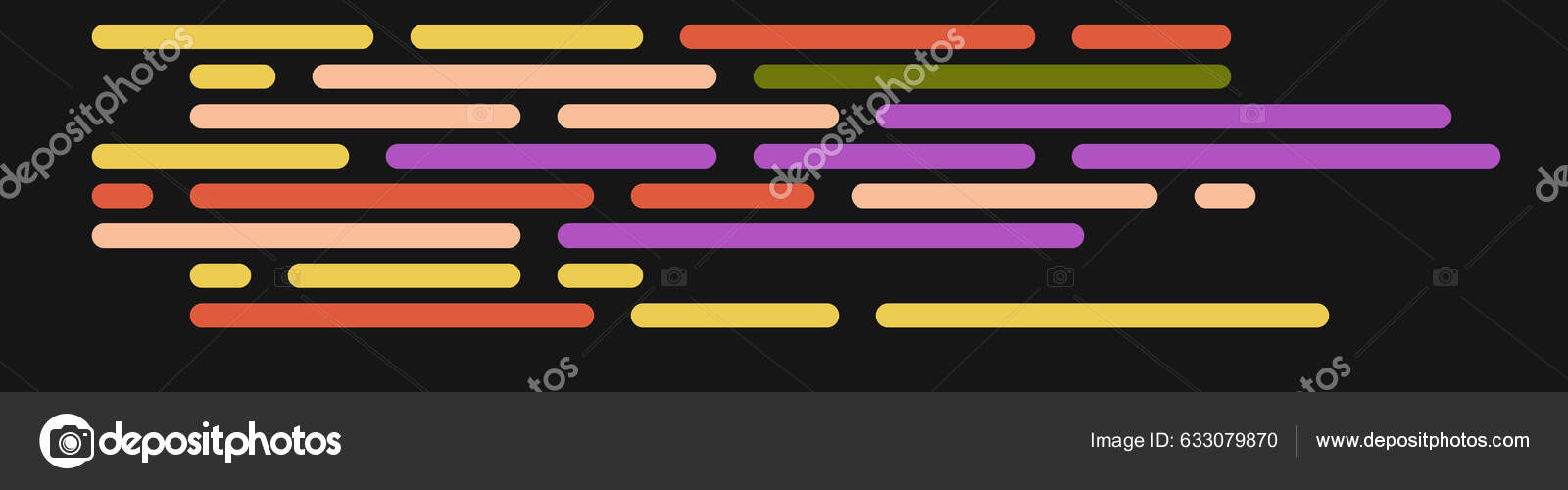 Code Screen Vector Illustration Flat Cartoon Coding Lines Simulation ...