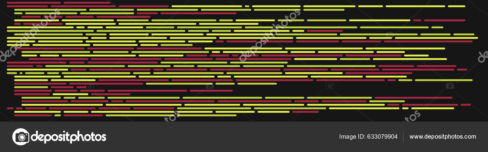 Code Screen Vector Illustration Flat Cartoon Coding Lines Simulation Stock Vector By ©yuriy