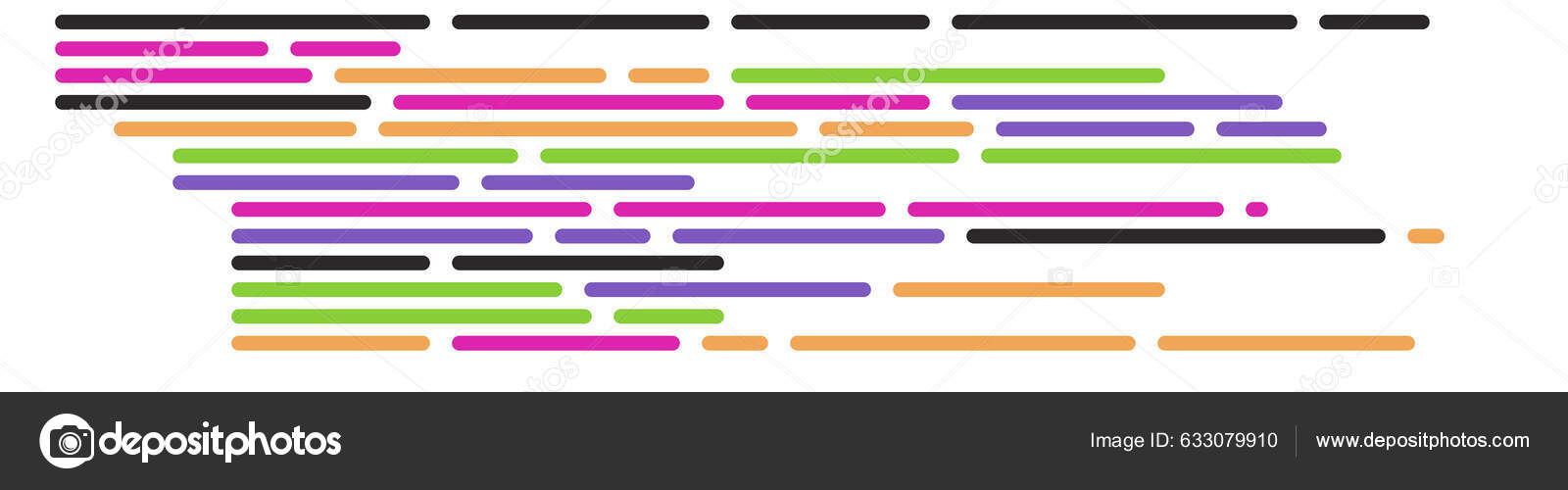 Code Screen Vector Illustration Flat Cartoon Coding Lines Simulation ...