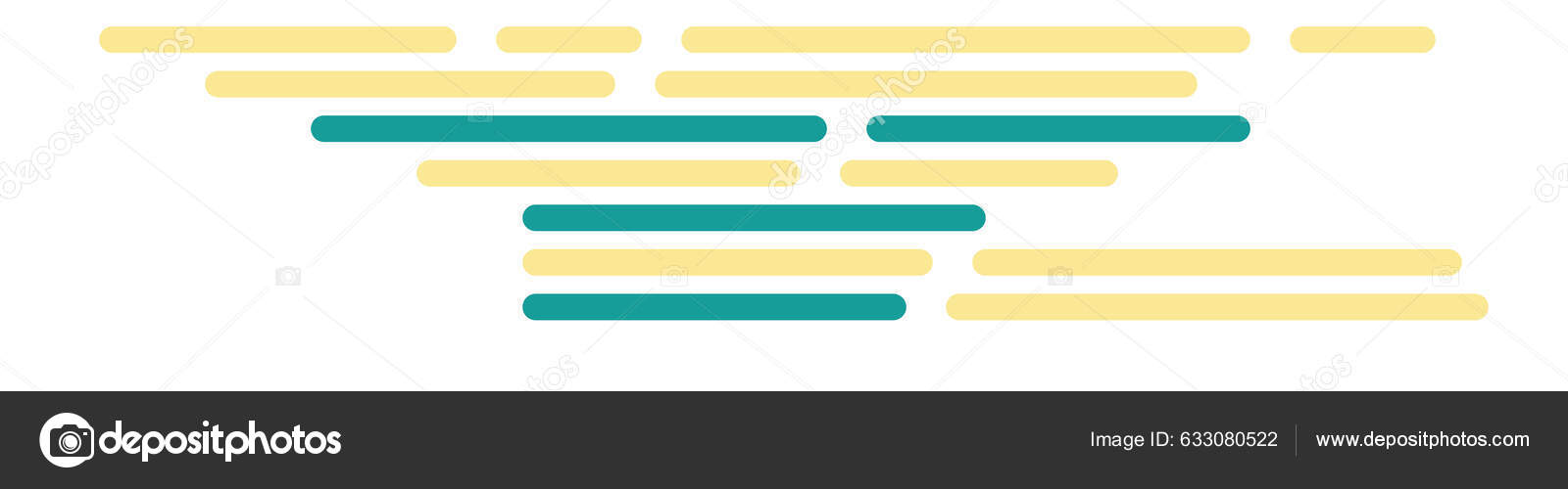 Code Screen Vector Illustration Flat Cartoon Coding Lines Simulation Stock Vector By ©yuriy