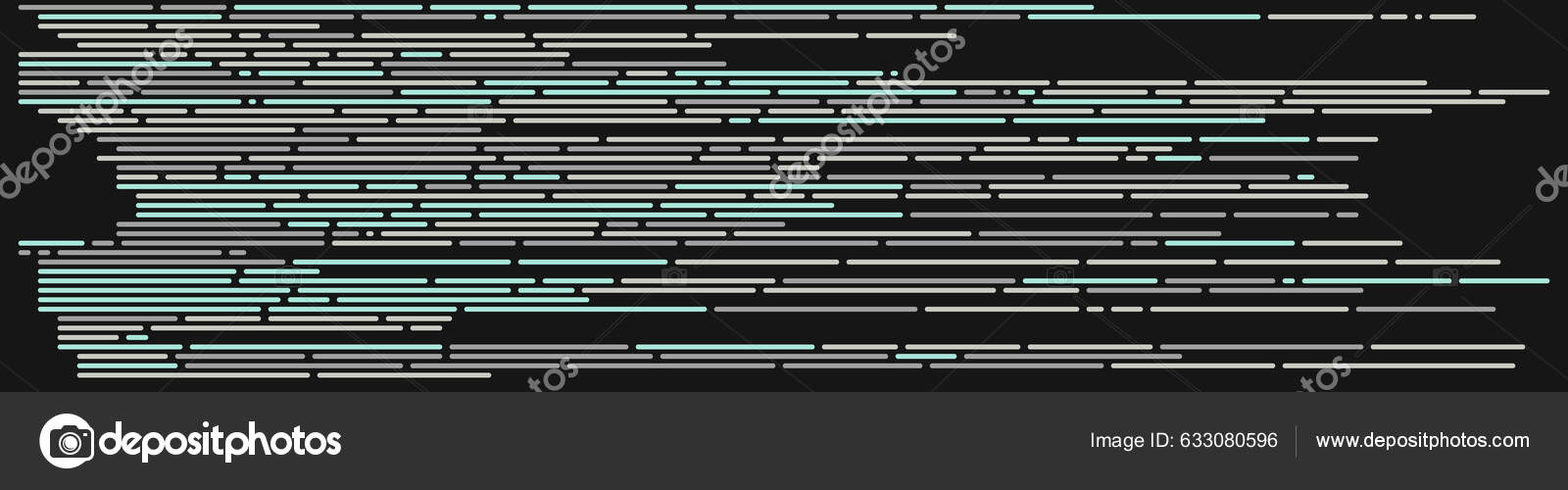 Code Screen Vector Illustration Flat Cartoon Coding Lines Simulation Stock Vector By ©yuriy