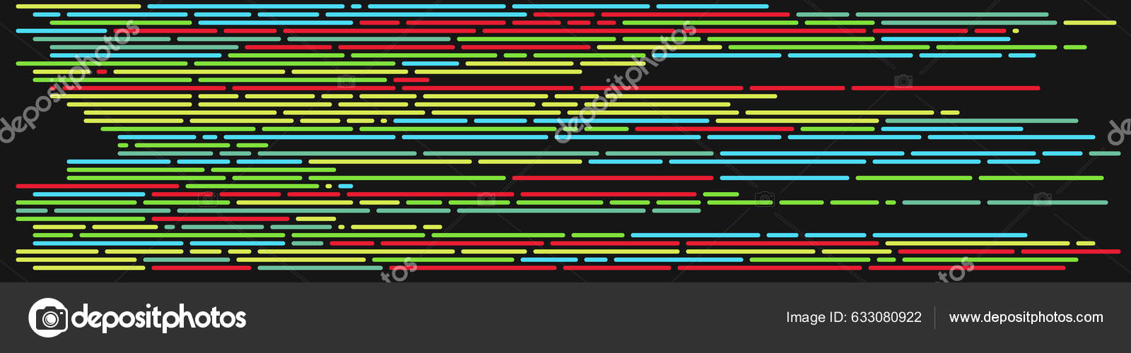Code Screen Vector Illustration Flat Cartoon Coding Lines Simulation ...
