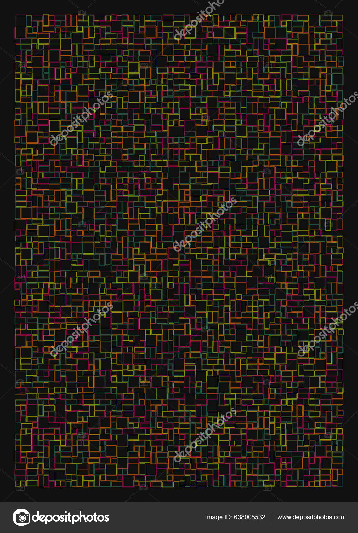 Offset Quads Generative Art Background Art Illustration Stock Vector by ...