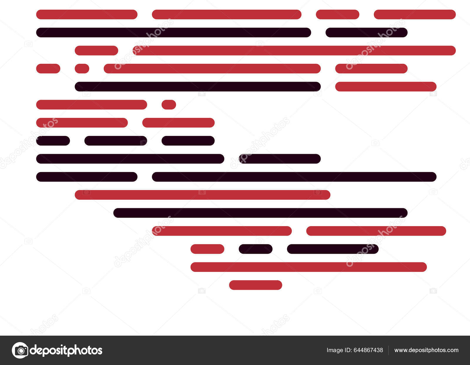 Code Screen Vector Illustration Flat Cartoon Coding Lines Simulation ...