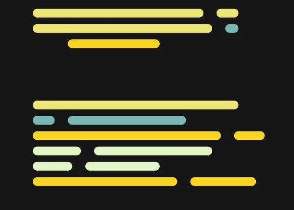 Code Screen Vector Illustration Flat Cartoon Coding Lines Simulation ...