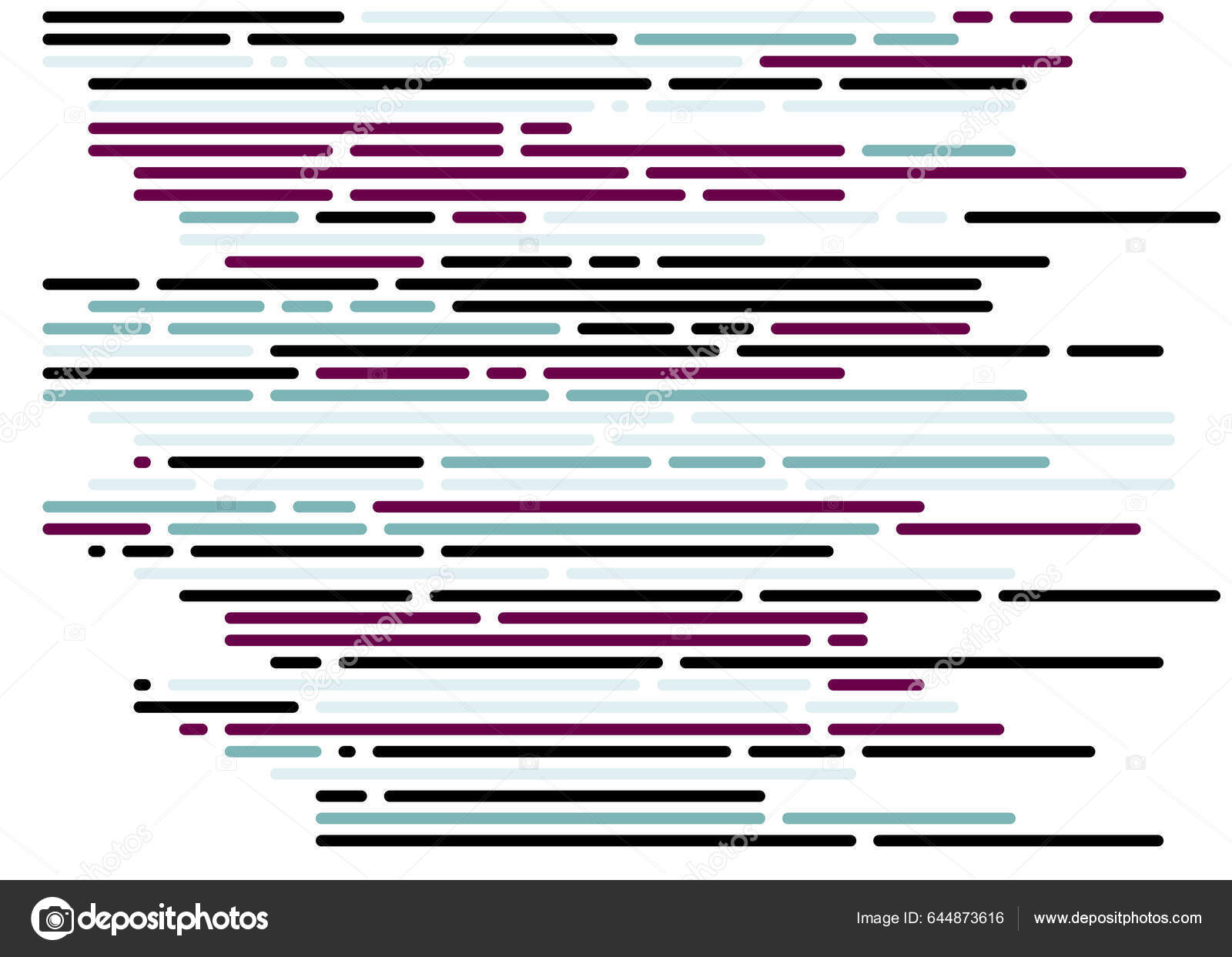 Code Screen Vector Illustration Flat Cartoon Coding Lines Simulation ...