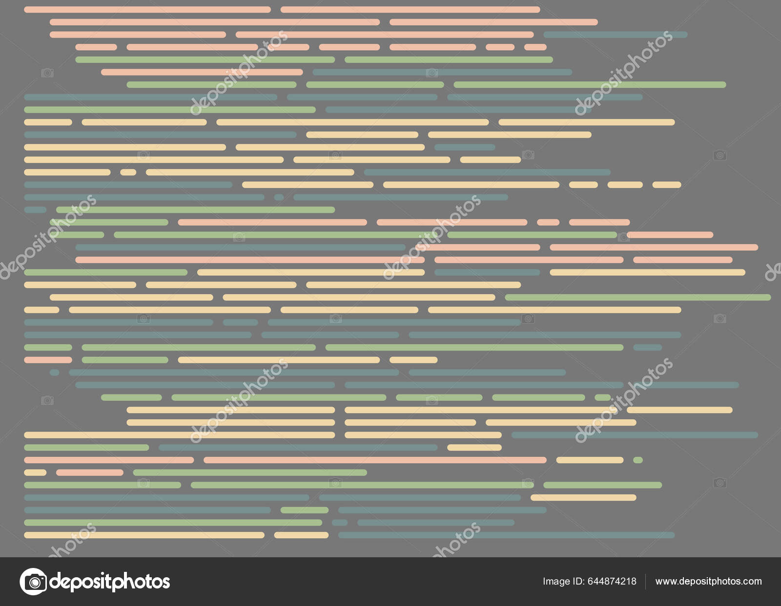 Code Screen Vector Illustration Flat Cartoon Coding Lines Simulation Stock Vector By ©yuriy