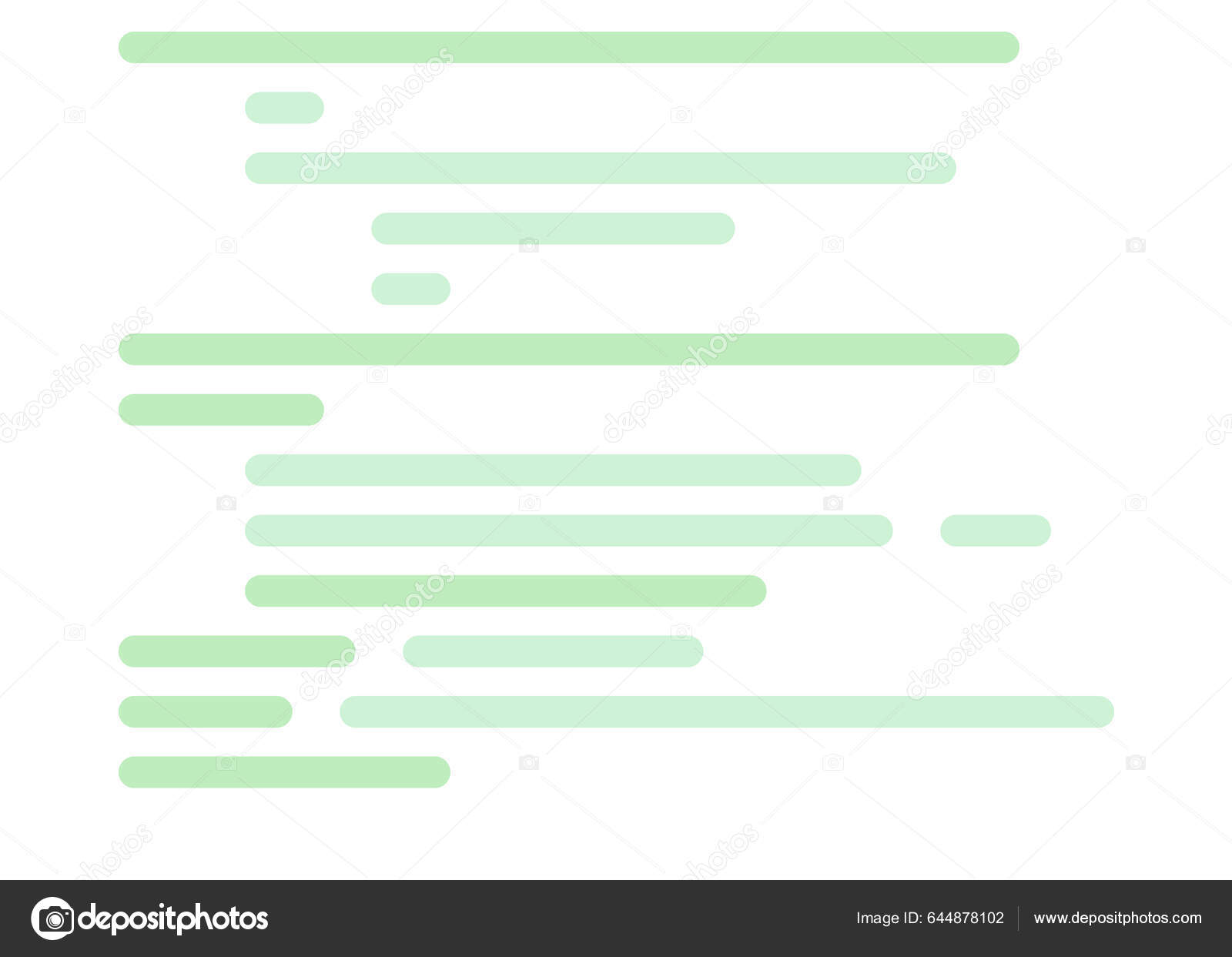 Code Screen Vector Illustration Flat Cartoon Coding Lines Simulation Stock Vector By ©yuriy