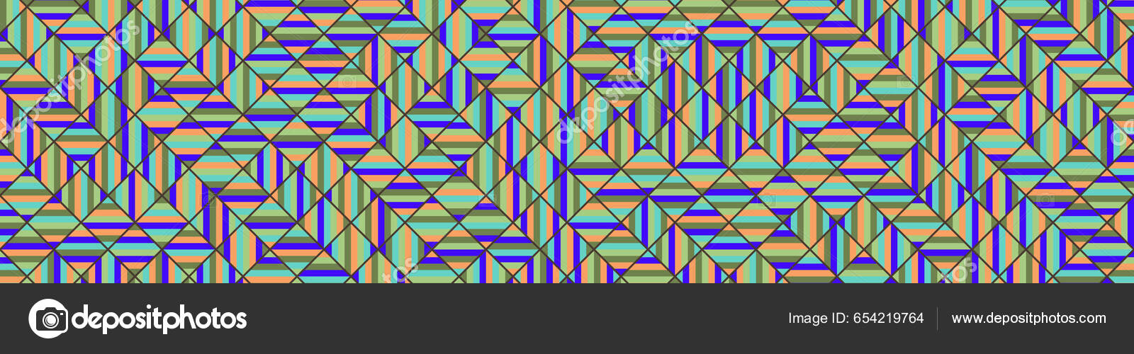 Color Rhombus Tile Tessellation Pattern Illustration Stock Vector by ...