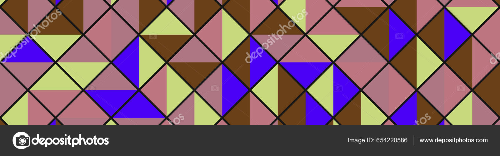 Color Rhombus Tile Tessellation Pattern Illustration Stock Vector Image ...