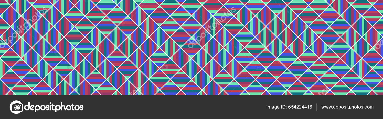 Color Rhombus Tile Tessellation Pattern Illustration Stock Vector Image ...