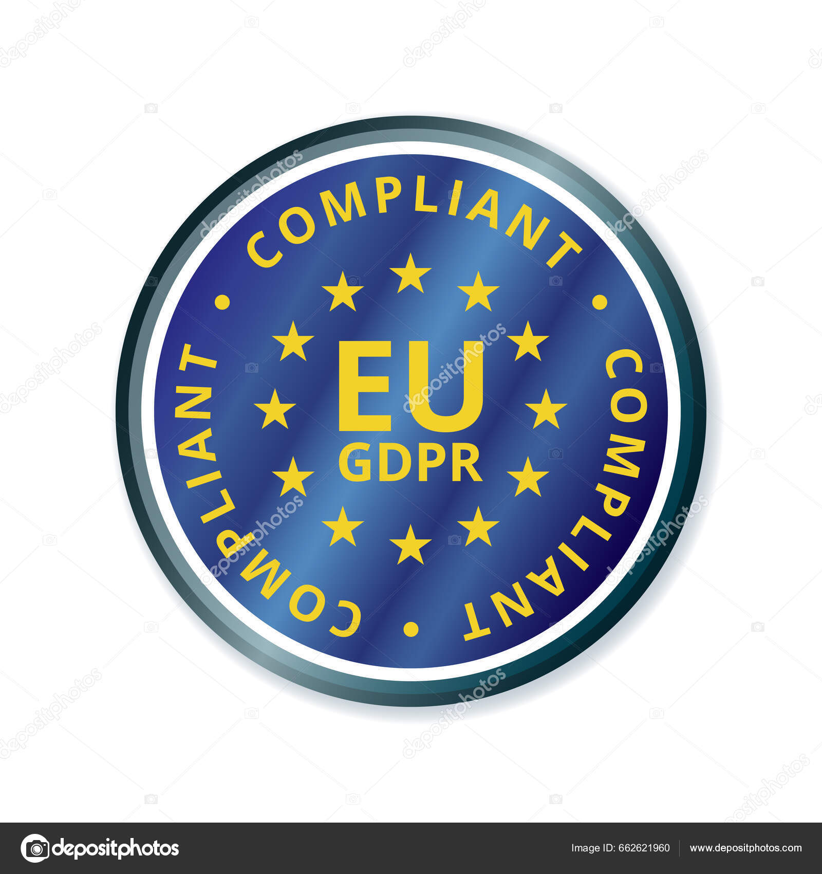 Gdpr Compliant Label Illustration Stock Vector by ©Yuriy_Vlasenko 662621960