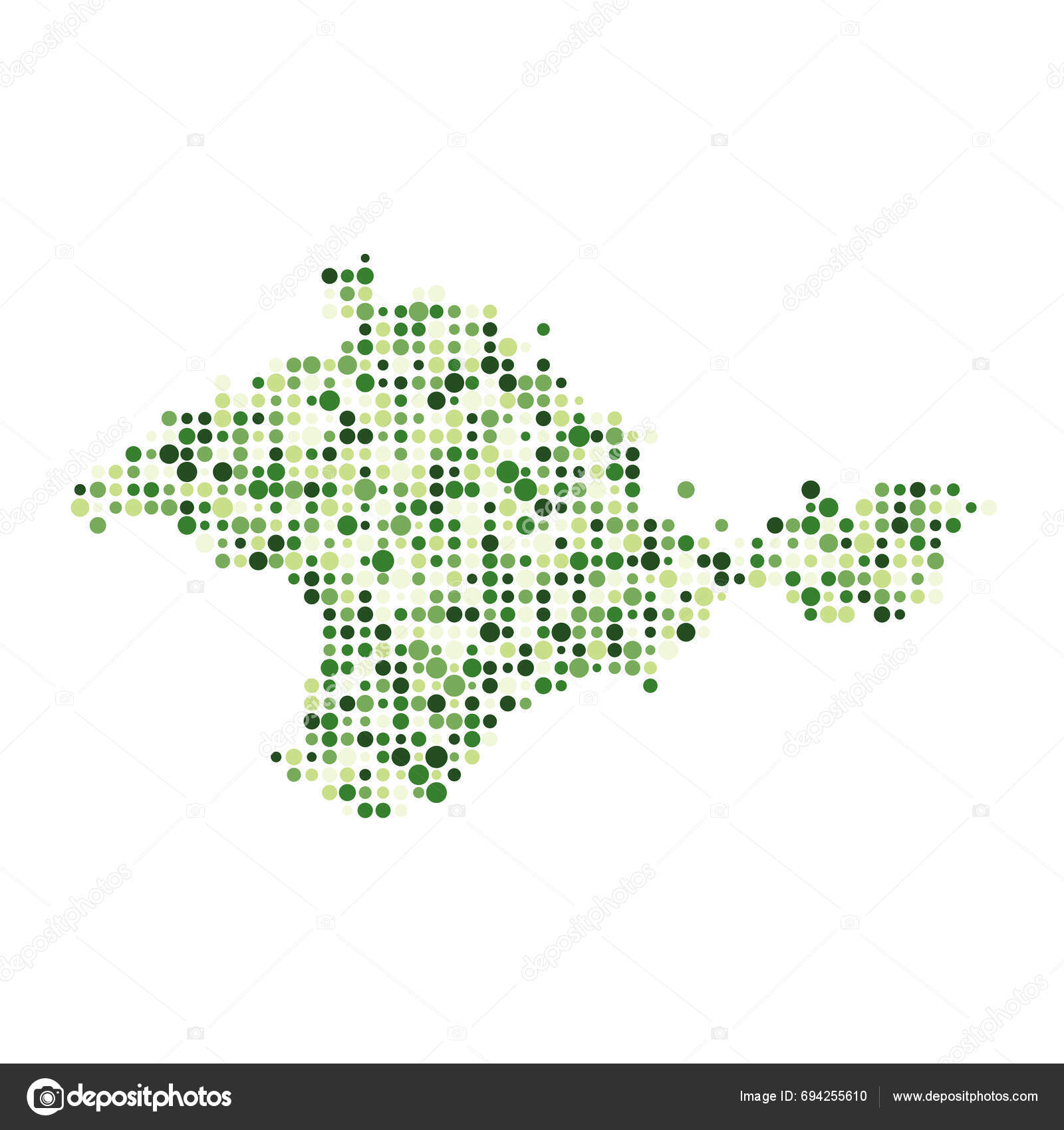 Silueta Crimea Pixelated Mapa Patrón Ilustración Vector de stock ...