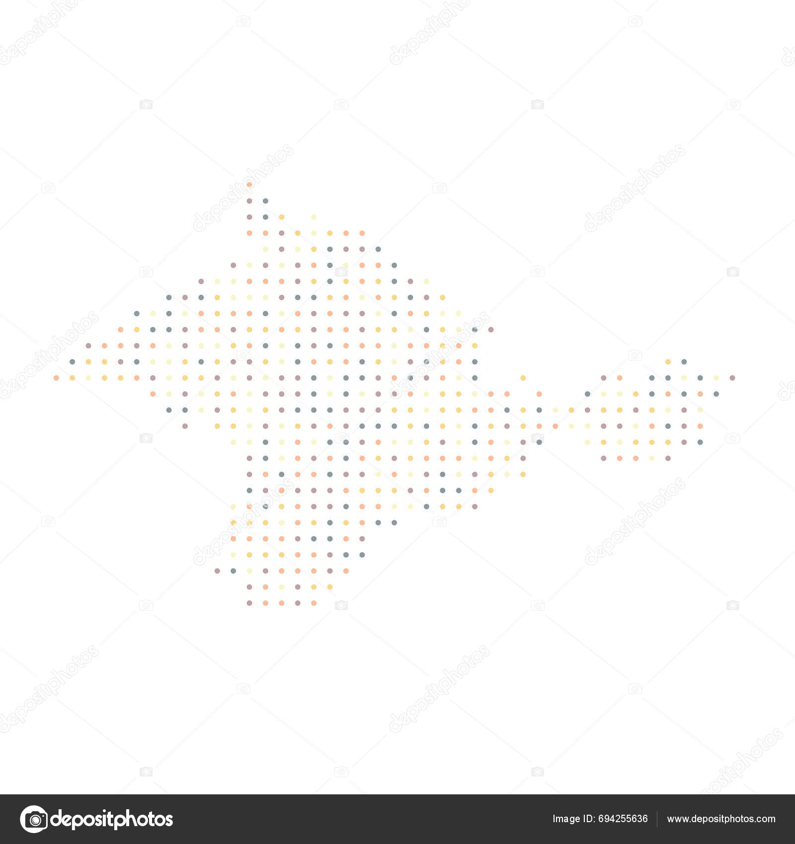 Crimea Silhouette Pixelated Pattern Map Illustration Stock Vector by ...