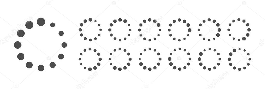 Buffering Iconos de carga circular Vector Video Ready for Animation Gif ... Buffering Iconos de carga circular Vector Video Ready for Animation Gif ...