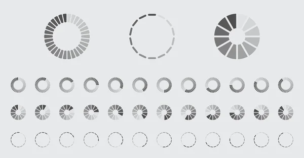 Buffering Iconos de carga circular Conjunto de vectores Video listo ... Buffering Iconos de carga circular Conjunto de vectores Video listo ...