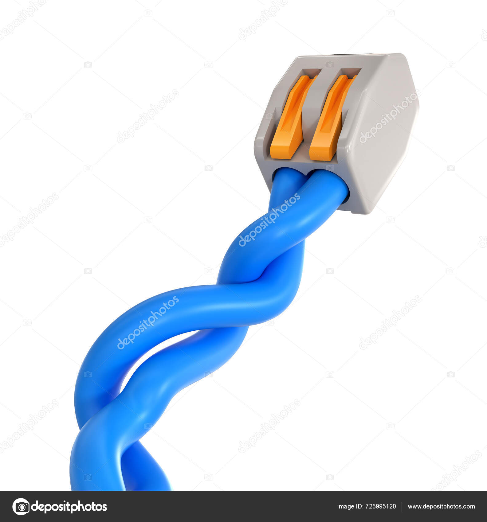 Conector Compacto Con Cables — Foto de stock © urfingus #725995120