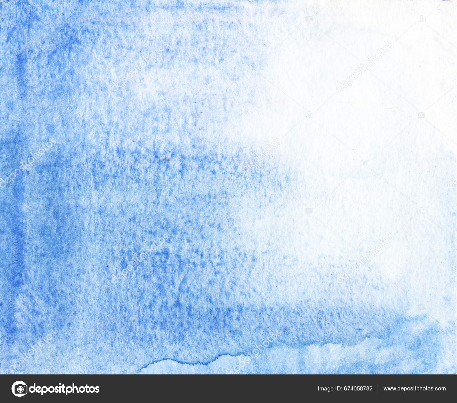 Abstract Watercolor Background Blue Textured Water Paint White — Stock ...