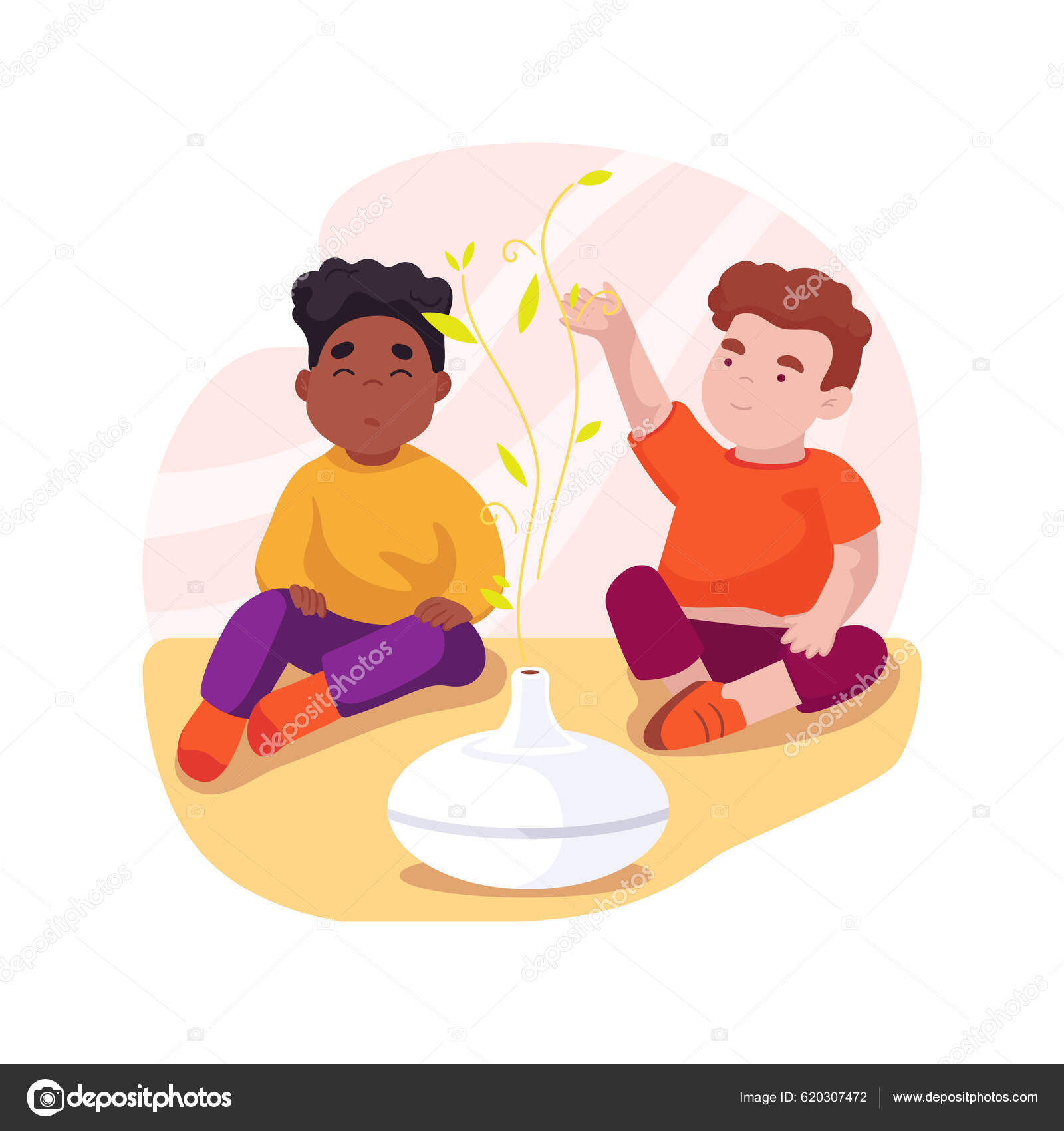 Aromaterapie Izolované Kreslené Vektorové Ilustrace Relaxační Místnost ...