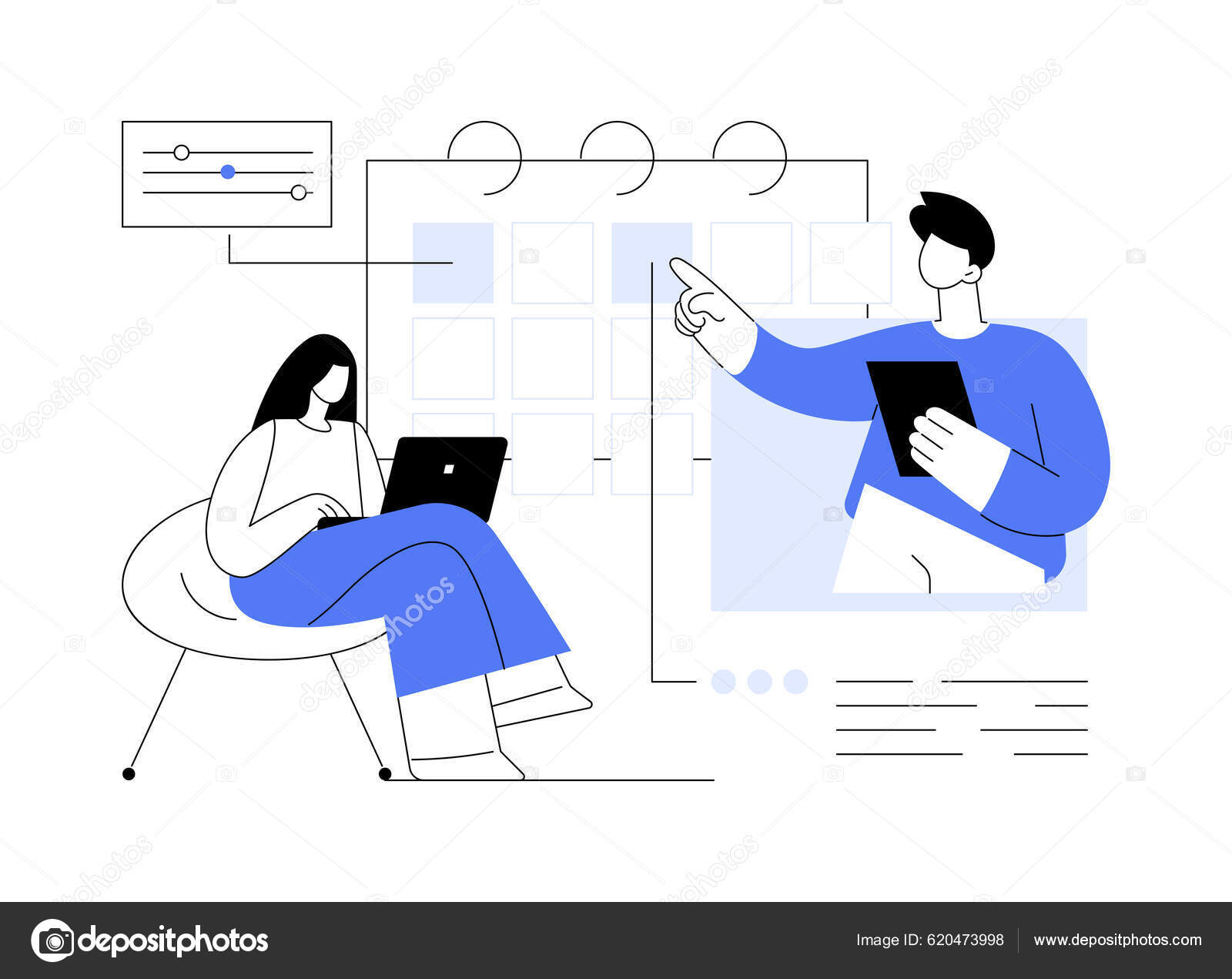 Organization Abstract Concept Vector Illustration Self Organization ...