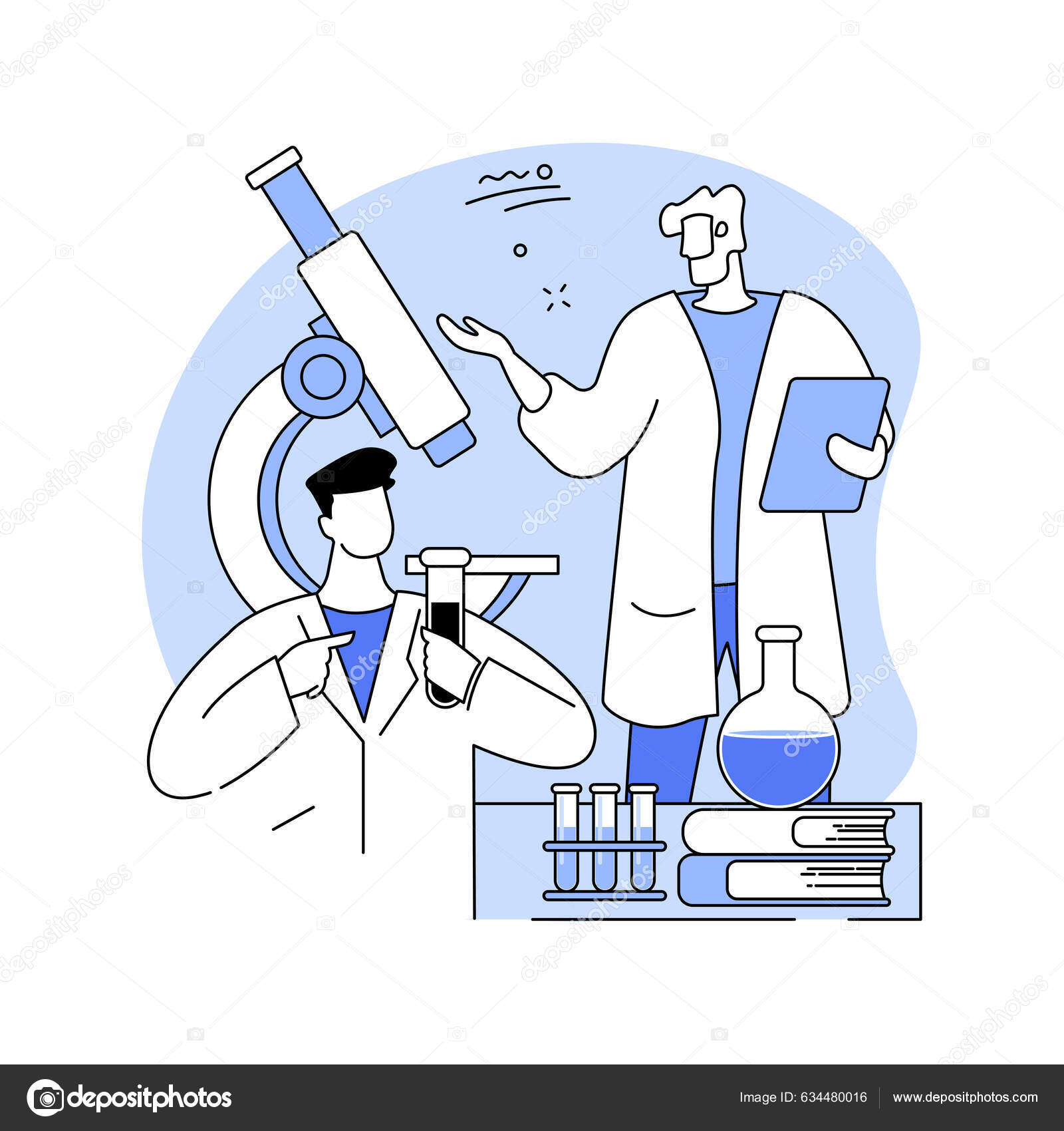 Laboratory Course Isolated Cartoon Vector Illustrations Professor ...