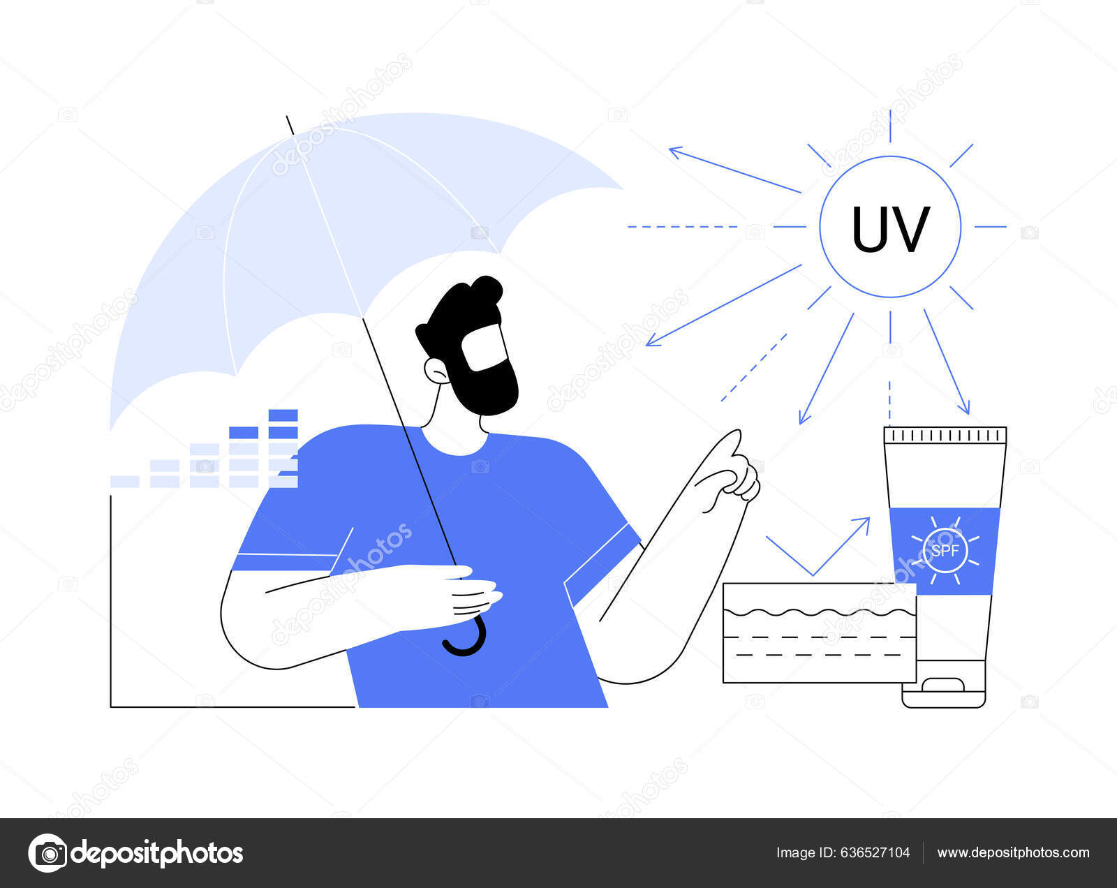 Ultraviolet Radiation Abstract Concept Vector Illustration Radiation ...