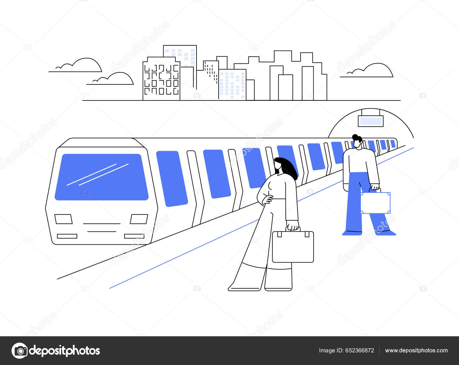 Underground Transport Abstract Concept Vector Illustration Underground ...