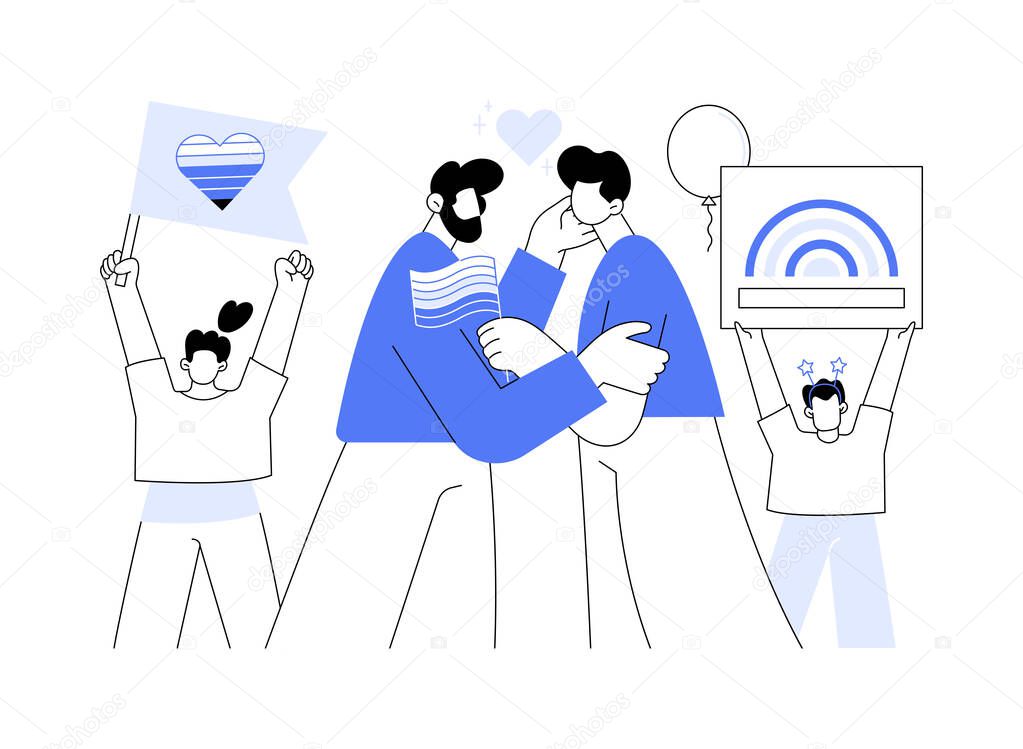 Sexualidad e identidad de género concepto abstracto vector ilustración ... Sexualidad e identidad de género concepto abstracto vector ilustración ...