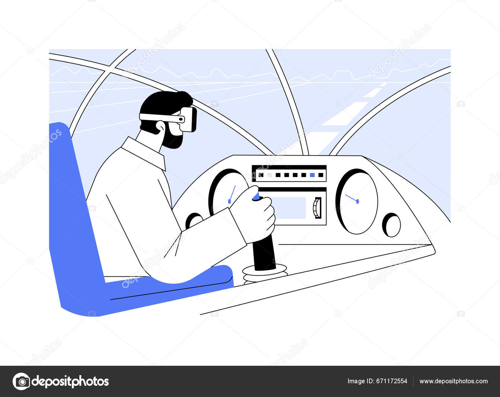 Pilot Training Abstract Concept Vector Illustration Professional Pilot ...