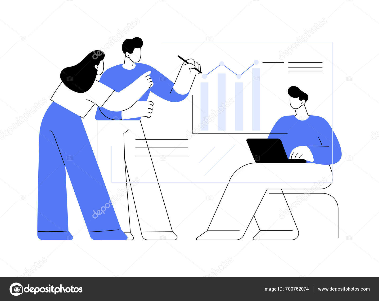 Creativity Board Isolated Cartoon Vector Illustrations Group Colleagues ...