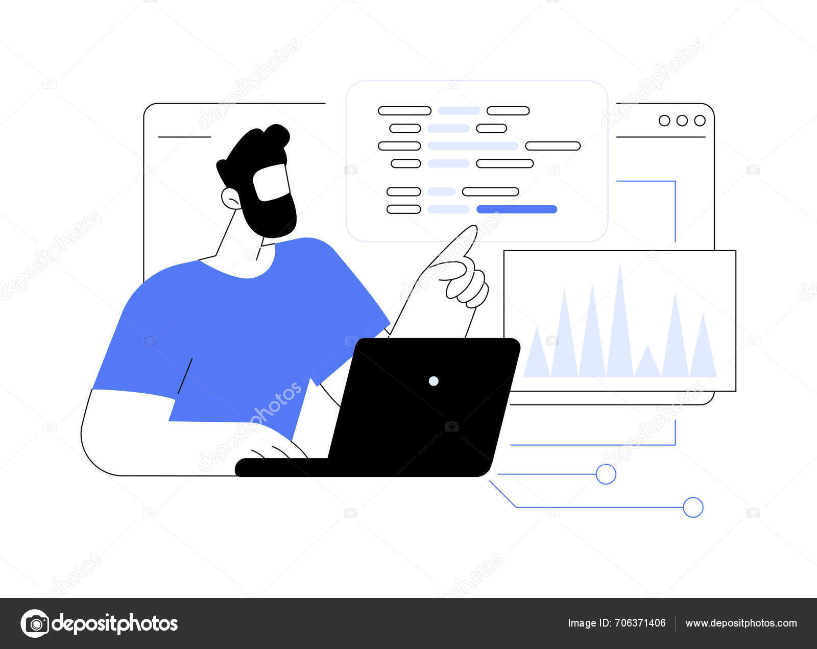 Devops Cloud Engineer Isolated Cartoon Vector Illustrations Specialist ...