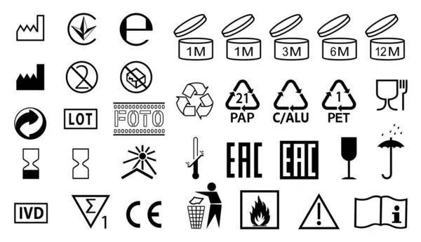 Packaging symbols Vector Images | Depositphotos