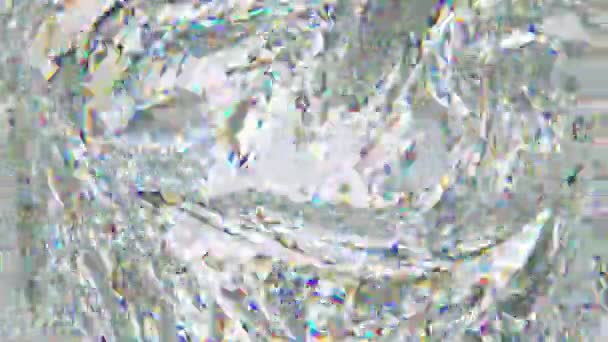 Kaleidoscope Abstraction Rotating Sparkling Shiny Glass Texture ...