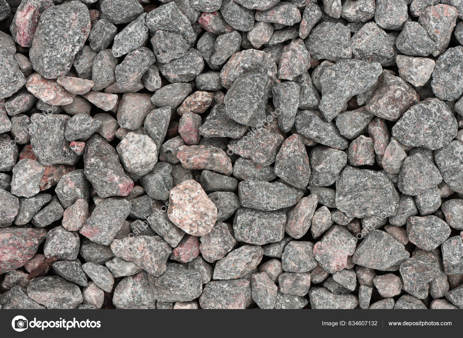 Pile Rubble Top View Top View Gravel Stone Backdrop Gray Stock Photo by ...