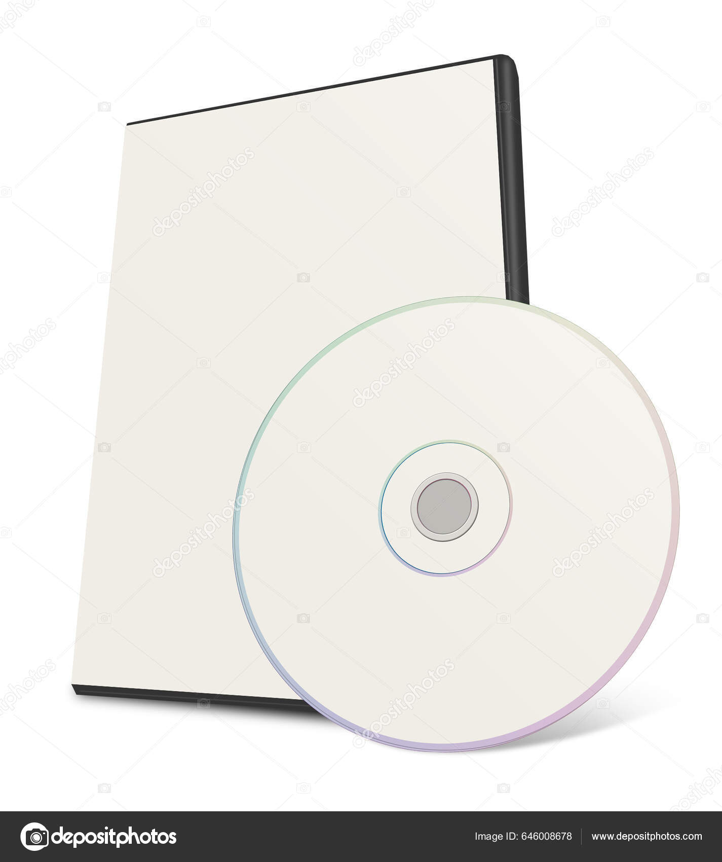 Dvd Box Blank Template Putih Untuk Layout Presentasi Dan Desain — Foto ...
