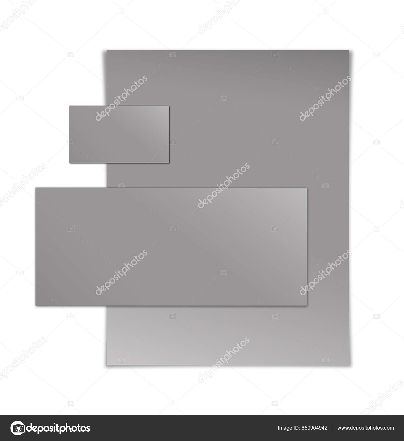 Grey Promotional Paper Blank Template Presentation Layouts Design ...