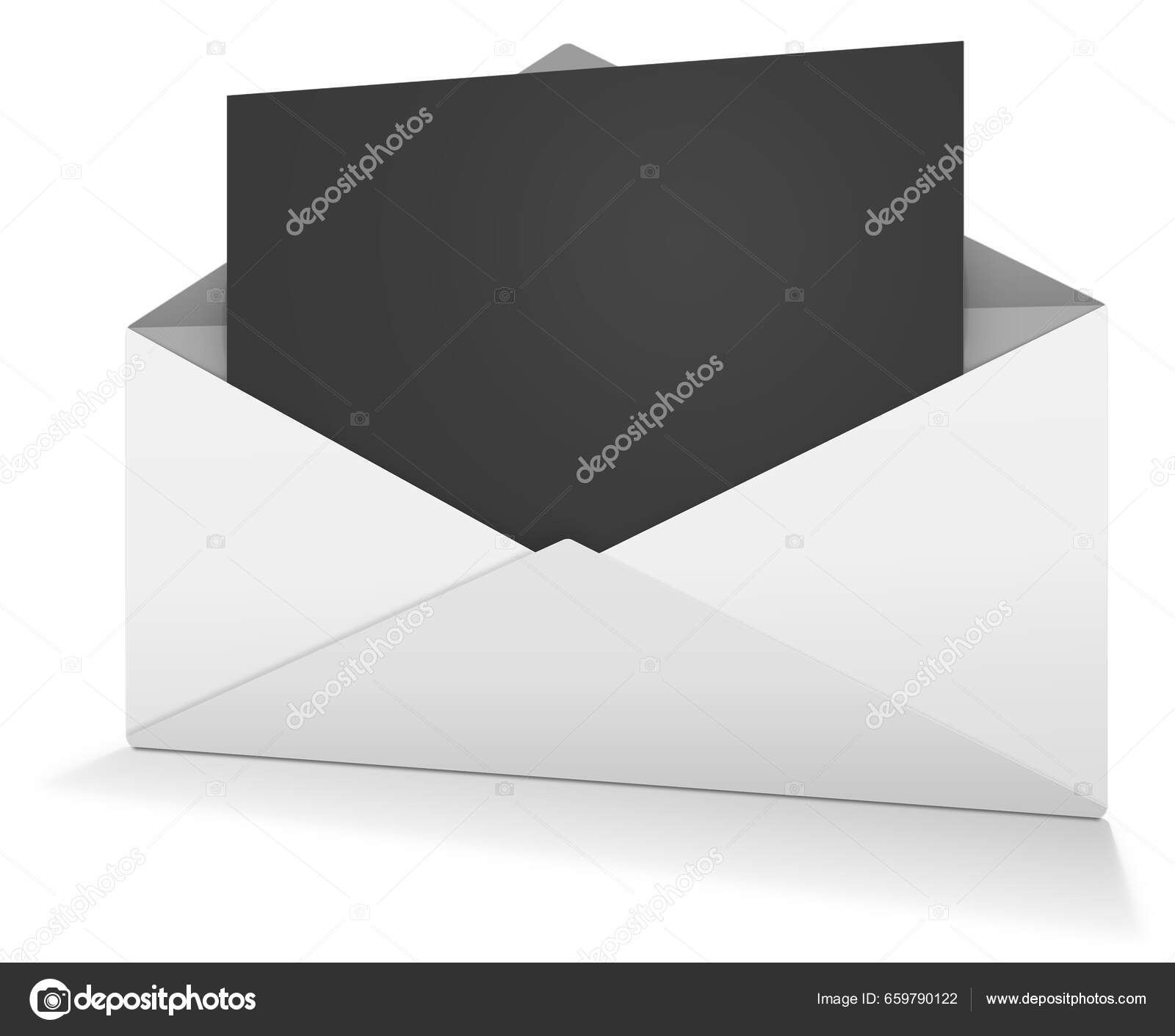 Postal Envelope Blank Template Color Presentation Layouts Design ...