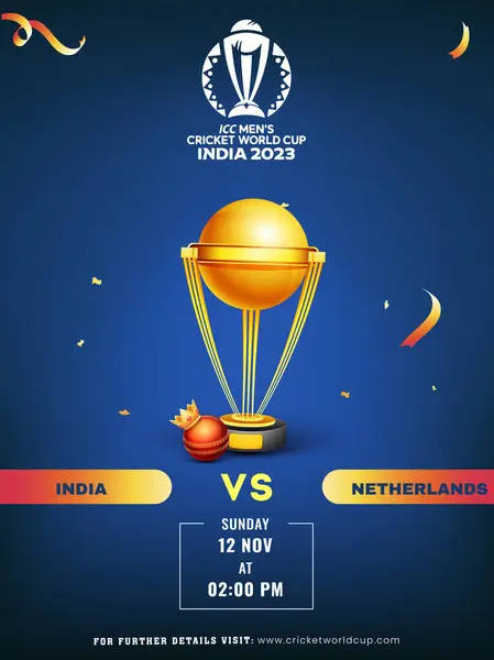 Icc Men's Cricket World Cup India 2023 Match India Pakistan Stock Vector by ©alliesinteract ...