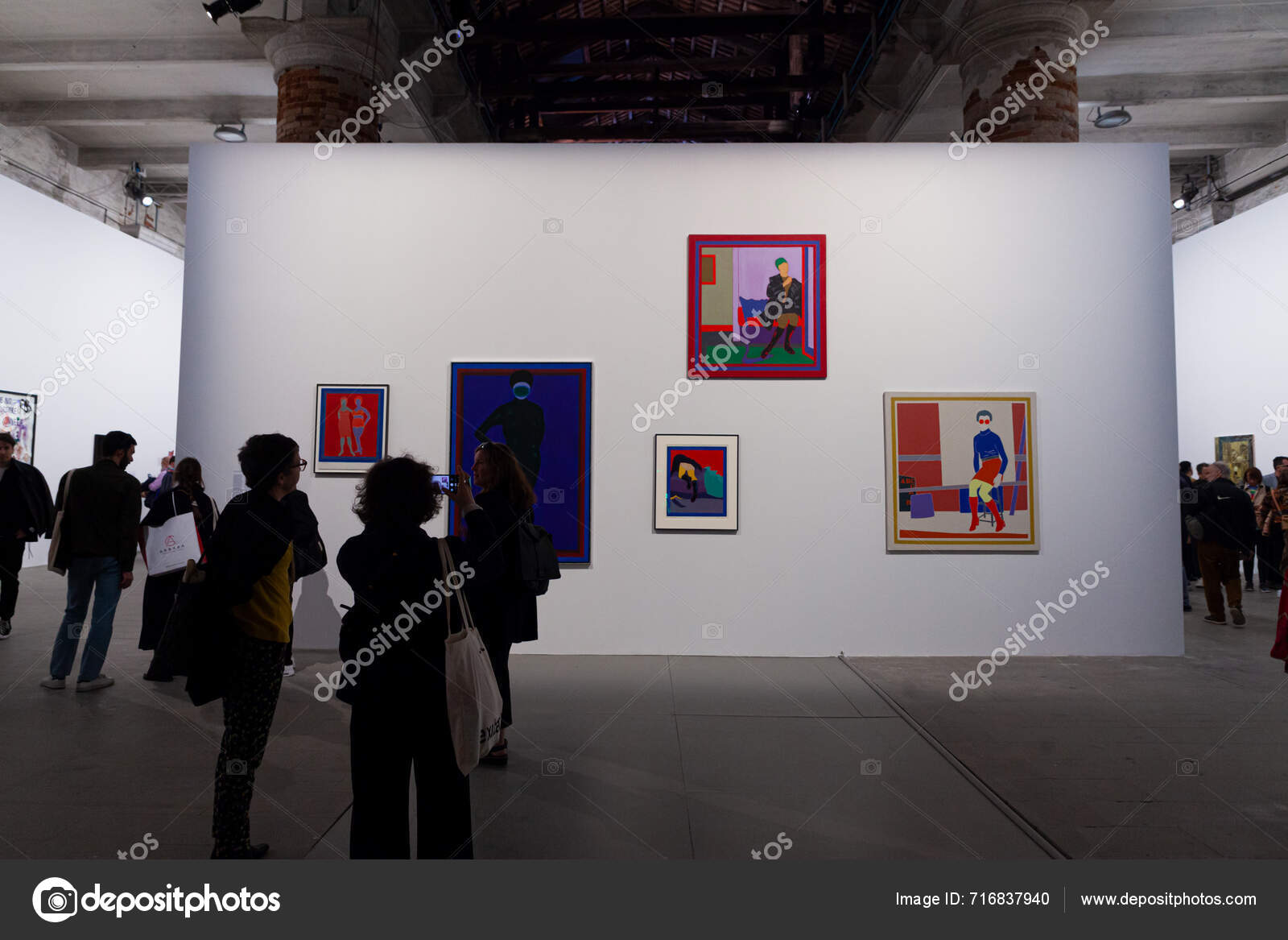 Venice Italy April 2024 Paintings Erica Rutherford Exposed Arsenale ...