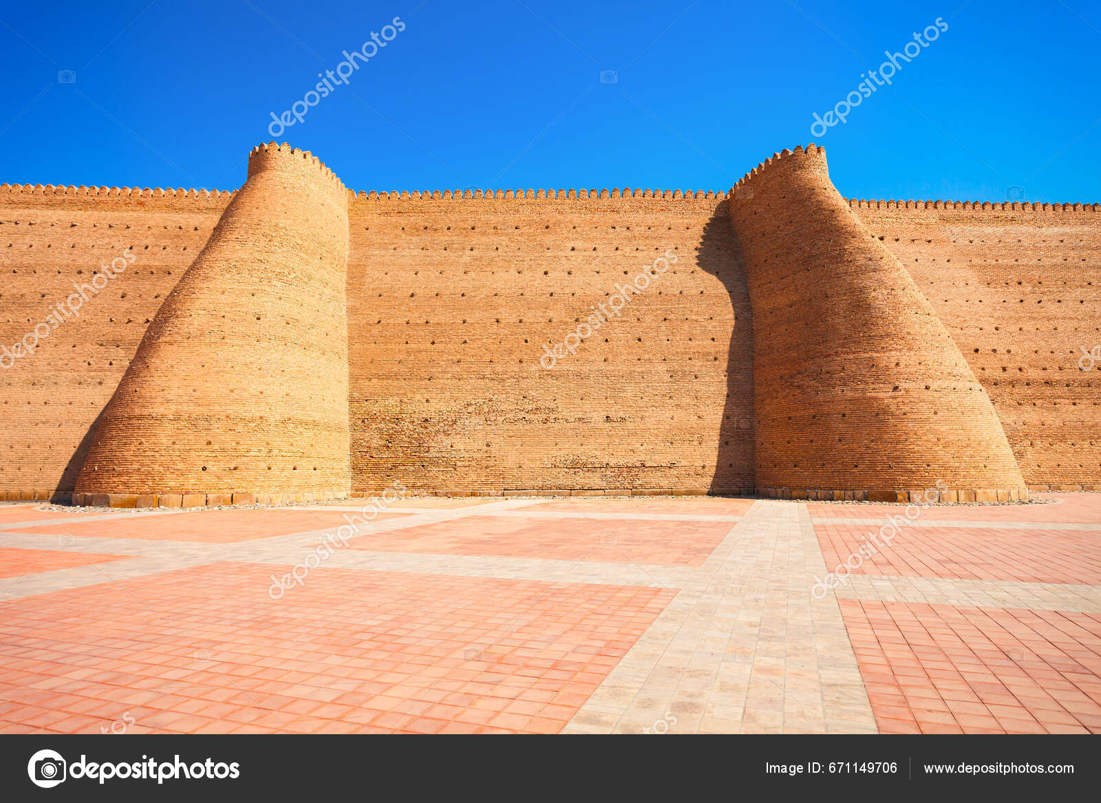 Ark Bukhara Walls Ark Citadel Ancient Massive Fortress Located Bukhara ...
