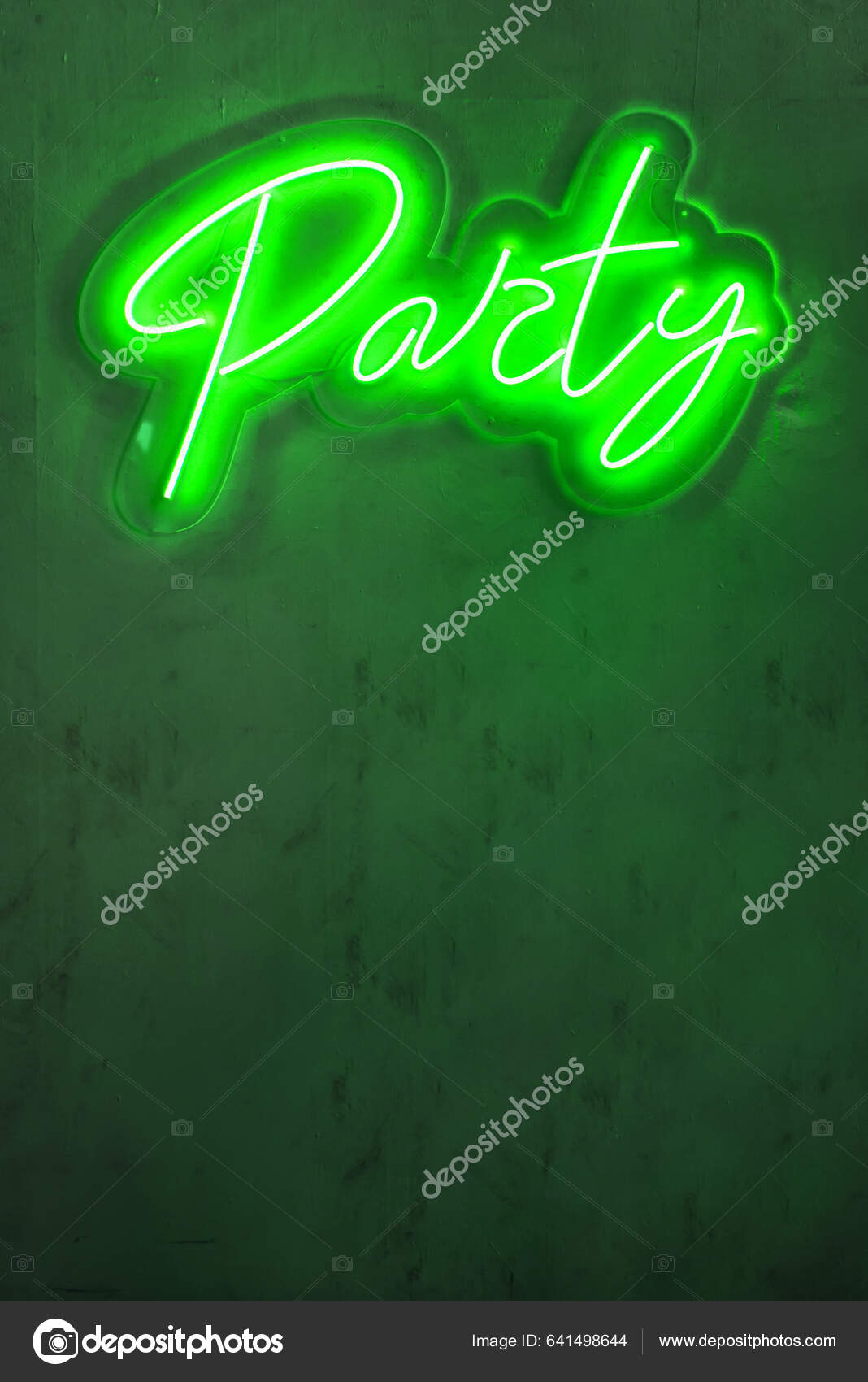 Neon Light Colorful Background Party Sign Glowing Neon Sign Banner ...